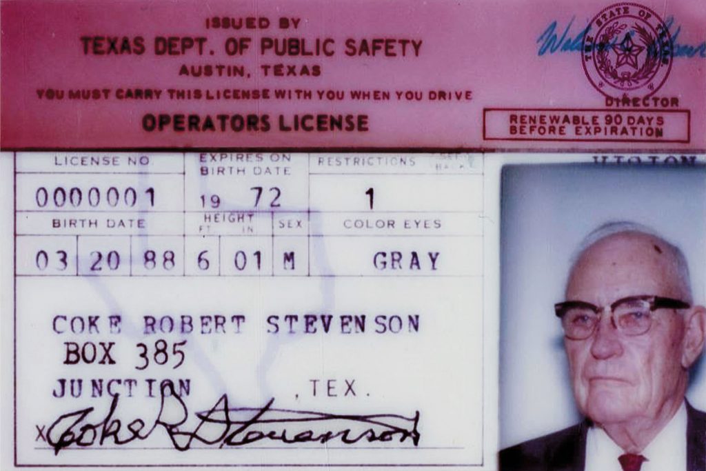 Governor Coke Stevenson Takes the Davis Mountain Scenic Loop in 1958