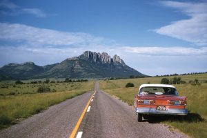Governor Coke Stevenson Takes the Davis Mountain Scenic Loop in 1958