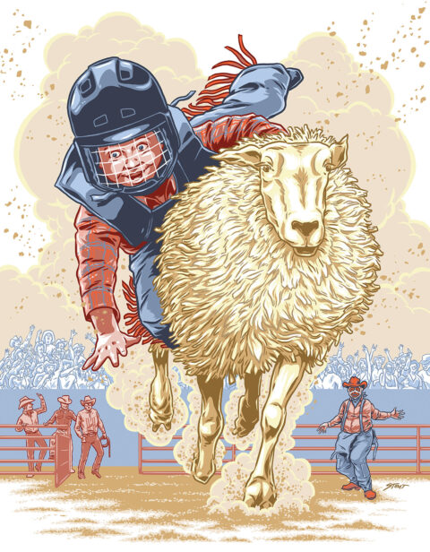 When You’re Too Young for Bullriding, There’s Always Mutton Busting