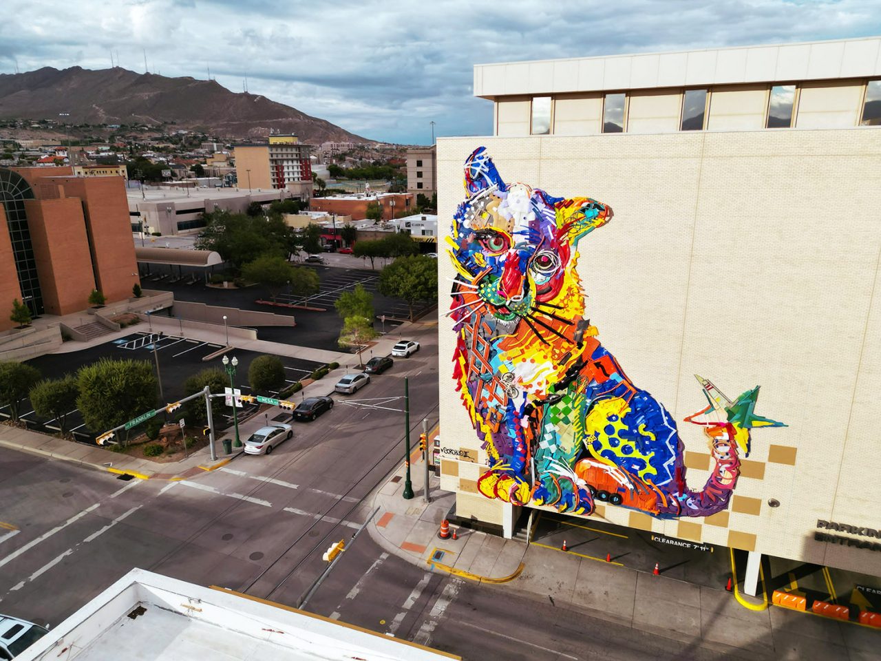 Organized by El Paso Students, Texas' First Bordalo II Mural Made of ...