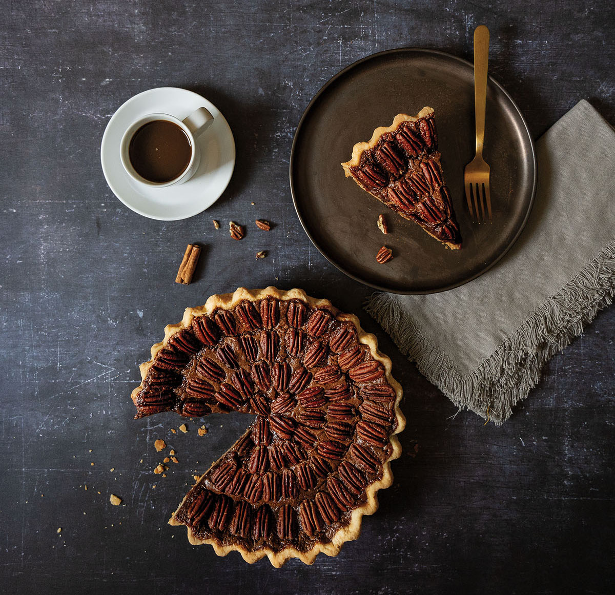 Spiced Chocolate Pecan Pie